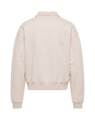 Daily Paper Clothing Polo Collar Cotton Sweatshirt - Beige