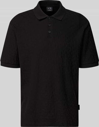 A|X Armani Exchange Regular Fit Poloshirt mit Strukturmuster