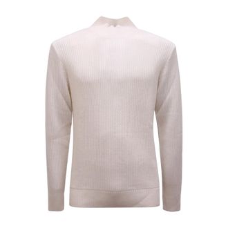 Paolo Pecora Homme, Pulls, Blanc, Taille: XL Lupetto Wool Sweater