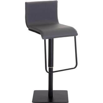 Clp Tabouret de bar Limon similicuir Gris Noir