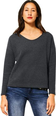 Street One Damen 315688 T-Shirt, Anthracite Melange, 40