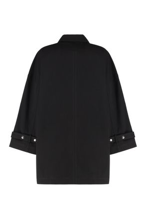 Toteme Womens Organic Cotton Trench Coat Black & Raincoats