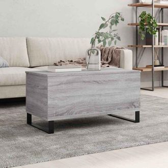 vidaXL Vidaxl - Table basse Sonoma gris 90x44,5x45 cm Bois ding&eacute;nierie