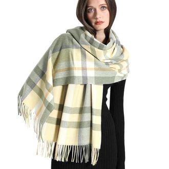 Generic QXDZSW &Eacute;charpe &agrave; carreaux dhiver chaude en cachemire pour femme longue pashmina Foulard Foulard Femme Foulard Lady Tassel Ch&acirc;le Wraps, DG7084-01, 70x2