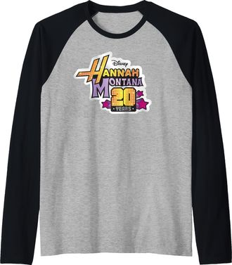 Disney Hannah Montana 20th Anniversary Official Logo Raglan