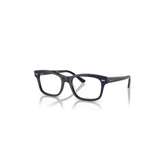 Ray-Ban Burbank Optics Blau Auf Havana Fassung Klar Glas Polarisiert 54-19