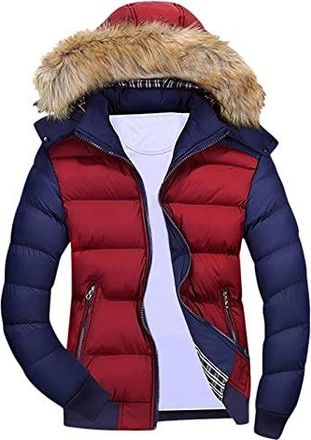 Generic Veste &agrave; manches longues et col &agrave; capuche pour homme - Couleur assortie - Automne et hiver - 2026, bordeaux, 3XL