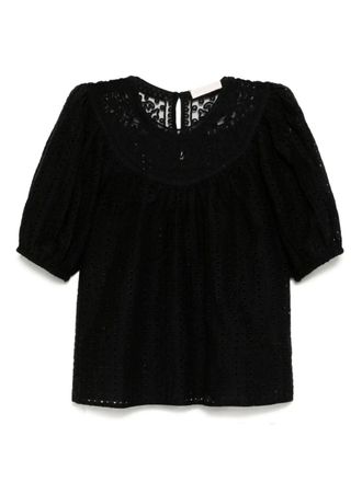 Ulla Johnson Amina Bluse - Schwarz