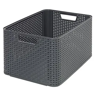 Curver 03616-308-00 Aufbewahrungsbox Style L, 30 L, anthrazit