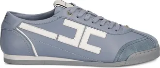 Elisabetta Franchi baskets à logo appliqué - Bleu