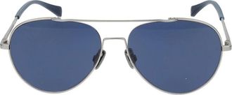 Rag & Bone Homme, Accessoires, Gris, Taille: 58 MM Lunettes de soleil Aviateur