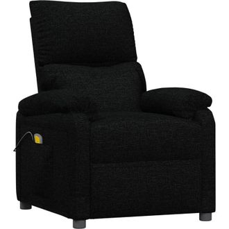 vidaXL Massagesessel Schwarz Stoff Vidaxl