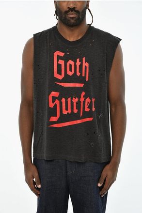 Dsquared2 Sleeveless Vintage Effect Crew-neck T-shirt size M