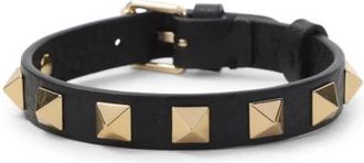 Valentino Garavani Homme, Accessoires, Noir, Taille: ONE Size Bracelet en cuir