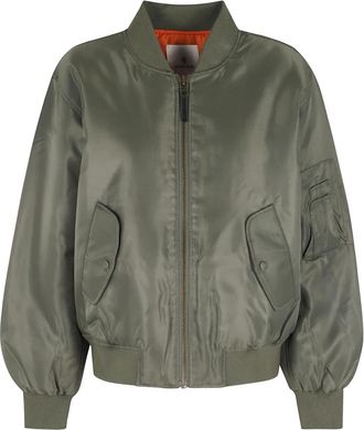 Anine Bing Leon Bomberjacke - - Jackets - Damen - Gr&uuml;n - S