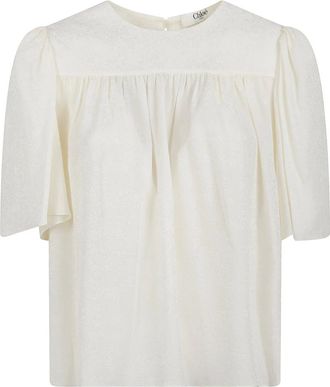Chlo&eacute; Femme, Blouses et Chemises, Blanc, Taille: 38 FR Chlo&egrave; Chemises