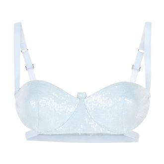 GCDS Pailletten-BH - - Underwear - Damen - Blau - L