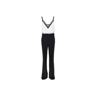 Elisabetta Franchi Eleganter Jumpsuit mit verzierten Details - - Jumpsuits & Playsuits - Damen - Schwarzk - XL