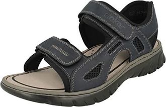 Rieker 26761-14, Sandales Bout ferm&eacute; Homme, Bleu (Navy/Schwarz/Schwarz 14), 45 EU
