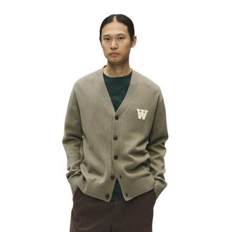 Wood Wood WWTay Cardigan 25081 - - Knitwear - Herren - Beige - S