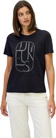 Cecil 3227073 T-Shirt avec Illustration, Urban Dark Blue, L Femmes