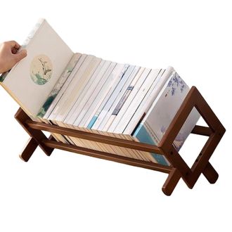 Generic Tisch-B&uuml;cherregal - Schreibtisch-Organizer, B&uuml;cherregal | Kompakte Aufbewahrungsl&ouml;sung f&uuml;r B&uuml;cher, Zeitschriften, CDs, Dokumente, B&uuml;ro, Schlafzimmer, 