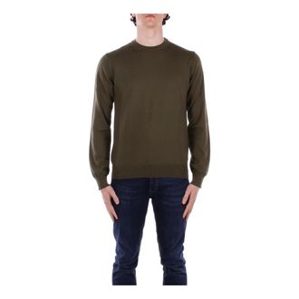 Woolrich Homme, Pulls, Vert, Taille: L Pull Logo Militaire Coupe Slim