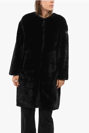 Tatras Faux Fur TAMIL Jacket with Golden Effect Zip size S