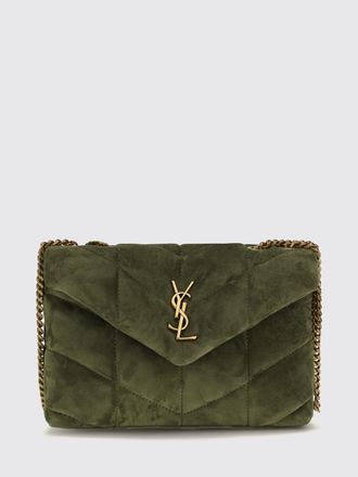 Saint Laurent Puffer Mini-Tasche aus gestepptem Kalbsleder mit YSL-Logo