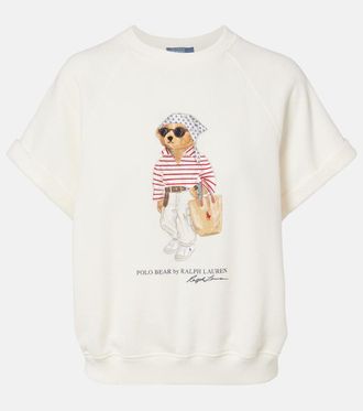 Polo Ralph Lauren Top Polo Bear en coton m&eacute;lang&eacute;