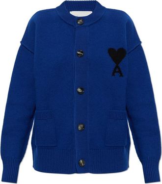 Ami Femme, Pulls, Bleu, Taille: 44 FR Cardigan Ami de Coeur