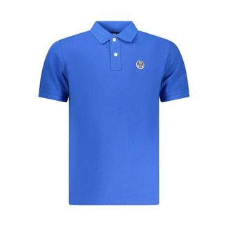 North Sails Homme, Tops, Bleu, Taille: M Polo en coton au design classique