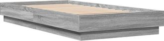 vidaXL Bettgestell Grau Sonoma 75x190 cm Holzwerkstoff Vidaxl