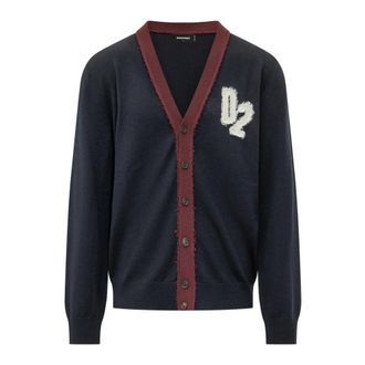 Dsquared2 Herren, Strickwaren, Blau, LGr&ouml;&szlig;e