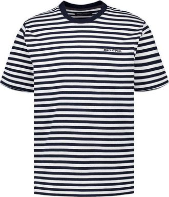 Marc O'Polo Herren T-Shirt blau Baumwolle