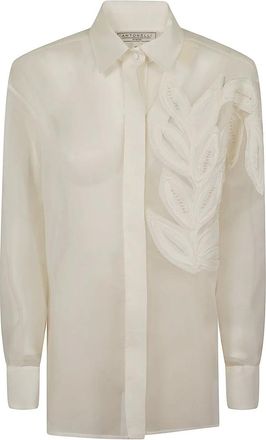 Antonelli Femme, Blouses et Chemises, Beige, Taille: 40 FR Alessandra Shirt