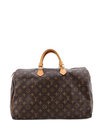 Louis Vuitton Speedy Handbag Monogram Canvas 40 satchel - Marron