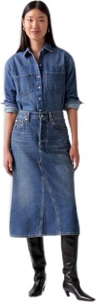 Levi's Damen High Rise Bauch-Weg-Rock mit A-Linie Thats It Skirt Blue 32