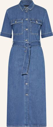 s.Oliver Black Label S.Oliver Black Label Hemdblusenkleid In Jeansoptik blau