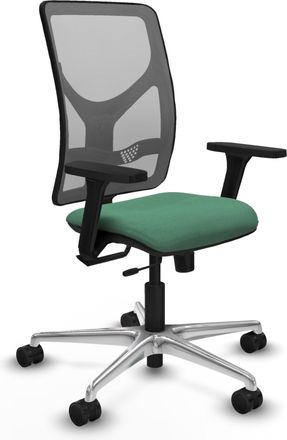 Piqueras y Crespo B&uuml;rostuhl, gr&uuml;n, mit 3D-Armlehnen, h&ouml;henverstellbare Lendenwirbelst&uuml;tze, ausgestattet mit Syncro/Traslack und Schneideschaum, mit Rollen von 65 mm, Ny