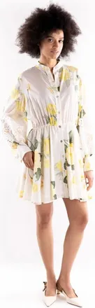 5 Progress Femme, Robes, Multicolore, Taille: 38 FR Mini-robe en popeline