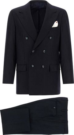 Kiton Knielanges Kleid - Blau