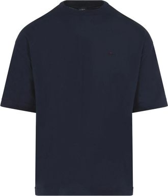 Kiton T-shirt col rond - Homme - Tops - Bleu - Taille: XL