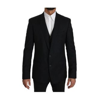 Dolce & Gabbana Viskose Zweiteiler - - Jackets - Herren - Blau - L