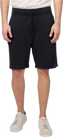 HUGO BOSS Homme, Shorts, Noir, Taille: S Shorts Bermuda en Coton Noir Distrell