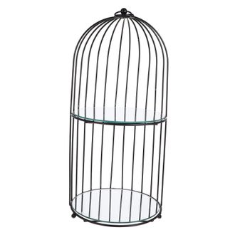 Holibanna Präsentationsständer Dessertständer Käfig Steht Bad Lagerung Anzeige Ausstellungsständer Nachtisch Geformt Ohrringhalter Kosmetikhalter Make-up-Organi