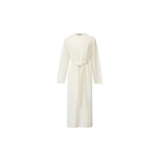 Fabiana Filippi Robe Mi-longue Ceintur&eacute;e - Femme - Robes - Blanc - Taille: 40 FR