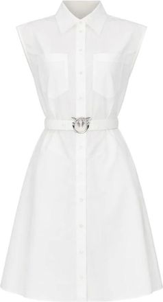 Pinko Pinko, Femme, Robes, Blanc, Taille: 40 FR Shirt Robes