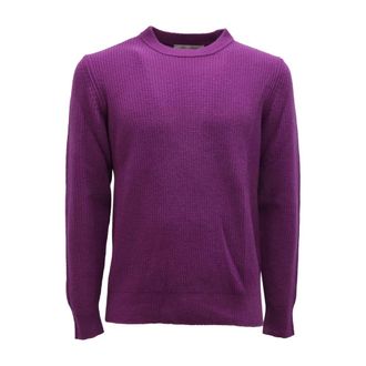 Ballantyne Rundhals-Strickware - - Knitwear - Herren - Lila - S