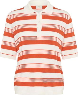 Kaffe Femme, Pulls, Multicolore, Taille: 42 FR Pull Polo à Rayures